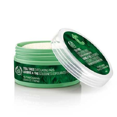 Miếng tẩy tế bào chết The Body Shop Tea Tree Facial Exfoliating Pads – ELLE